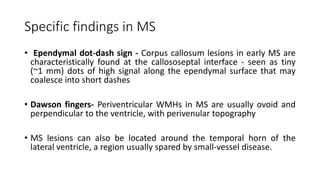 Mimics of MS in MRI copy for neurologist | PPTX