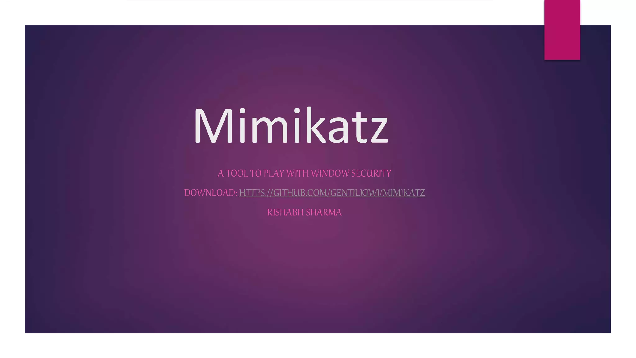 Mimikatz | PPT