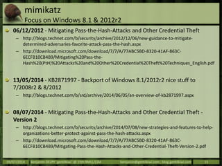 mimikatz @ rmll | PPTX