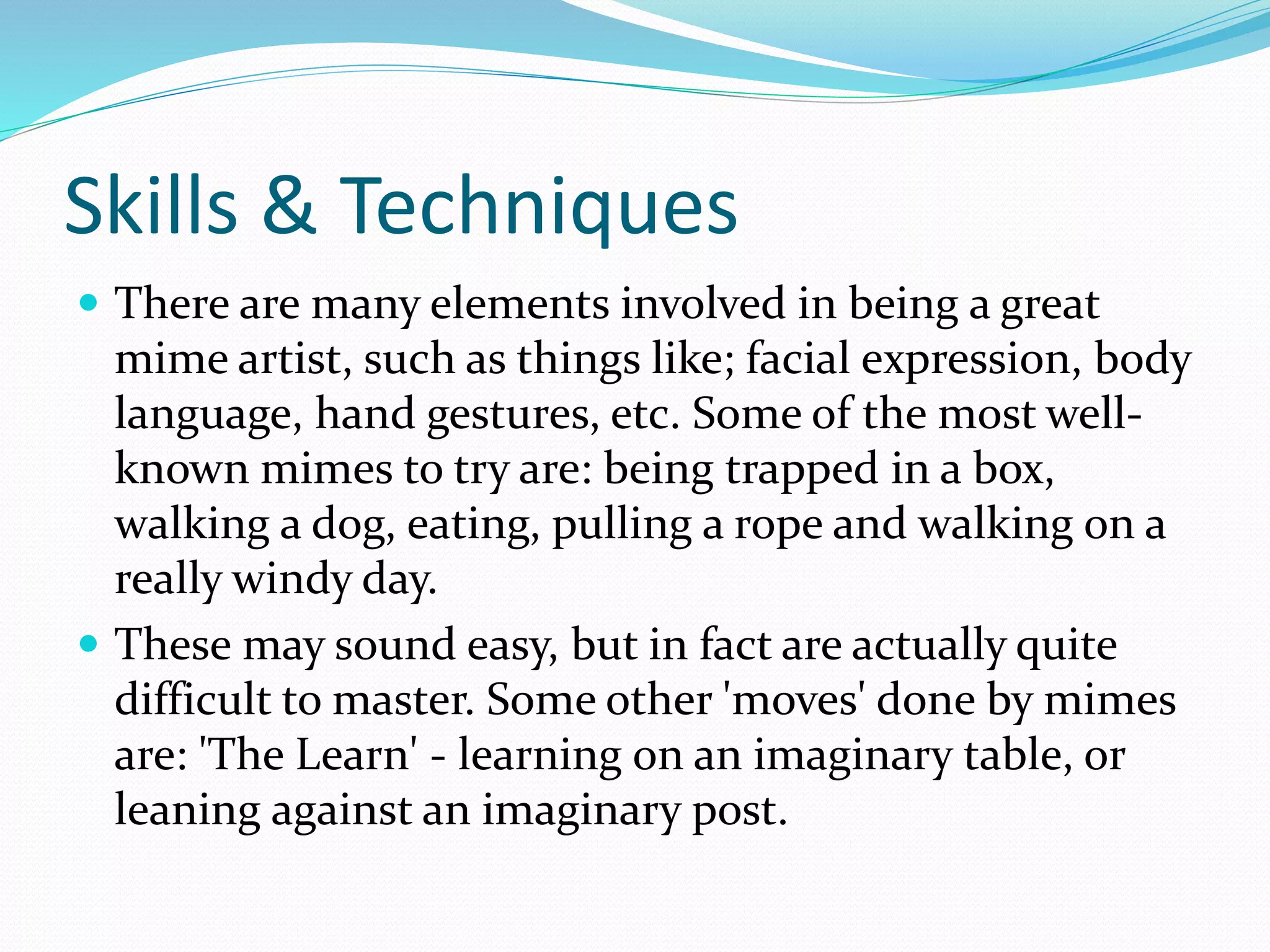 Miming ppt | PPTX