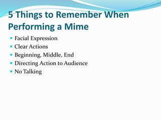 Miming ppt | PPTX