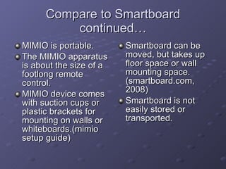 Mimio Presentation | PPT