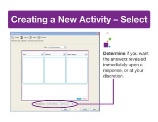 Mimio Activity Wizard Basics | PPT