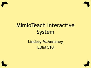 MimioTeach Presentation | PPTX