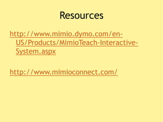 MimioTeach Presentation | PPTX