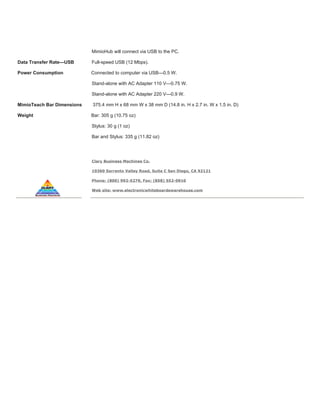 Mimio Teach Interactive System | RTF | Computer Peripherals | Computing