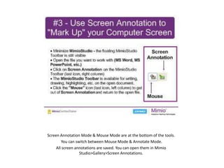 Mimio Tips & Tricks | PPT
