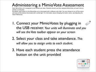 Mimio vote quick start | PPT