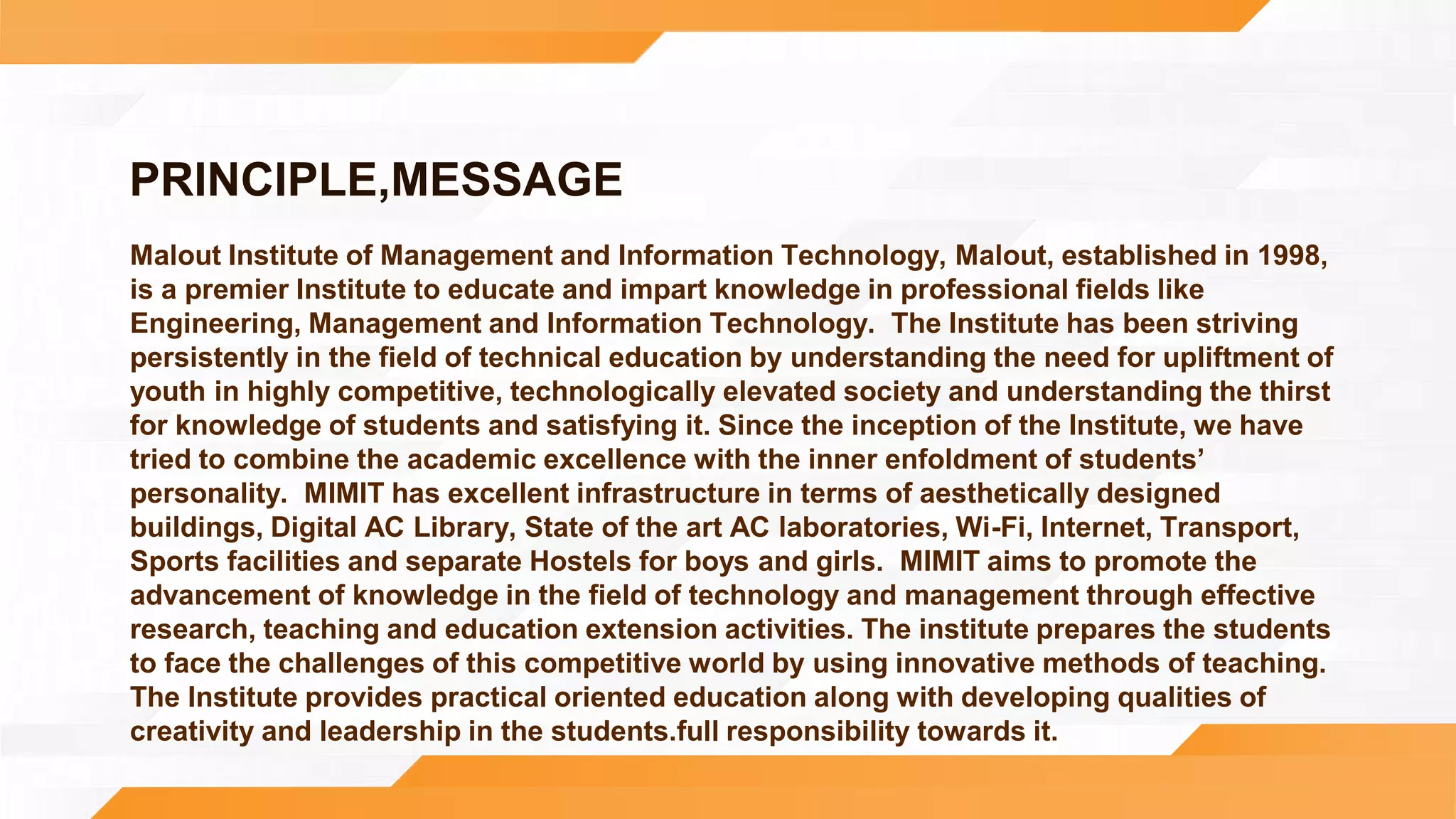 Mimit-best engineering college in punjab | PPTX | Civil Engineering ...