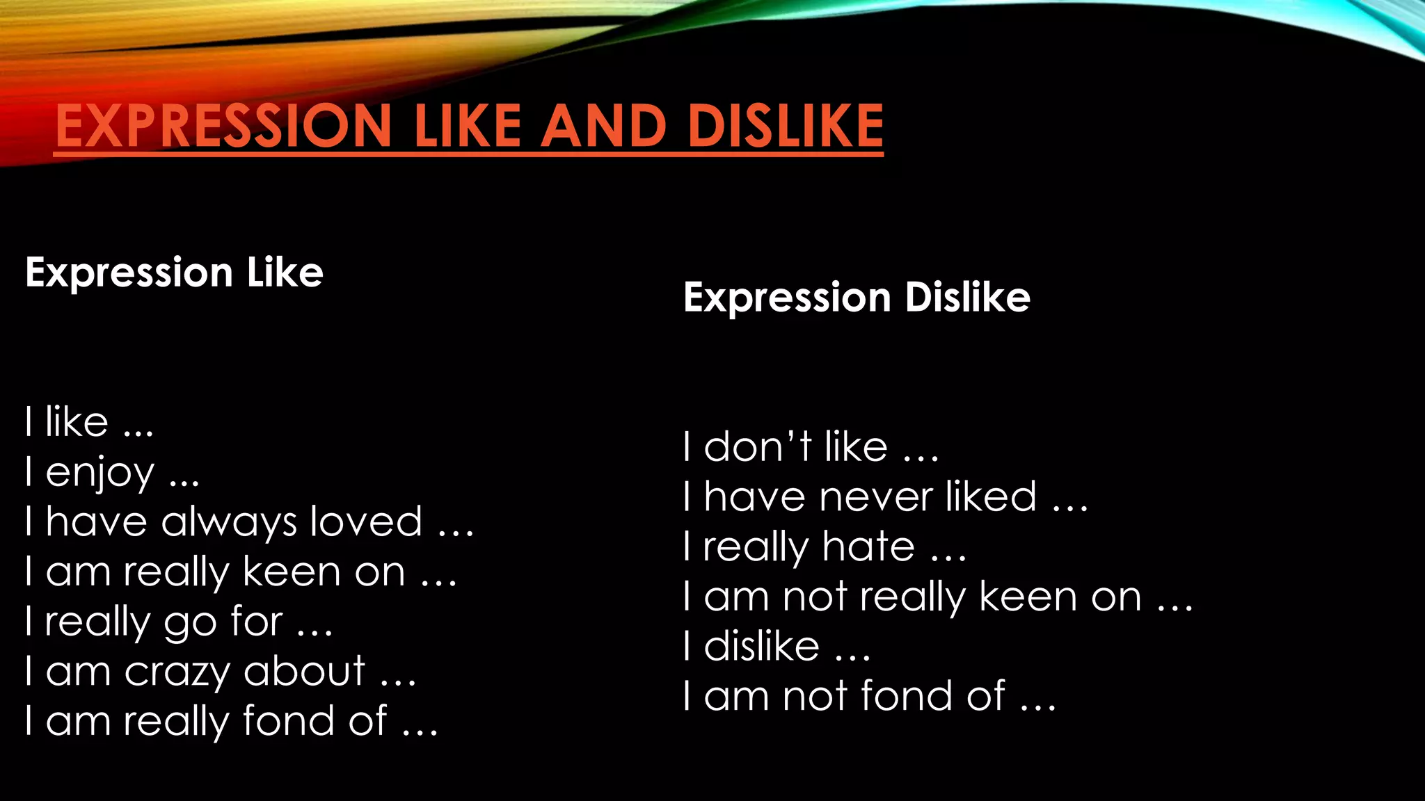 Contoh expression dalam bahasa inggris | PPT
