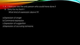 Contoh expression dalam bahasa inggris | PPT