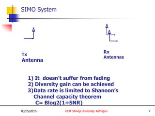Multiple input multiple output techniques | PDF