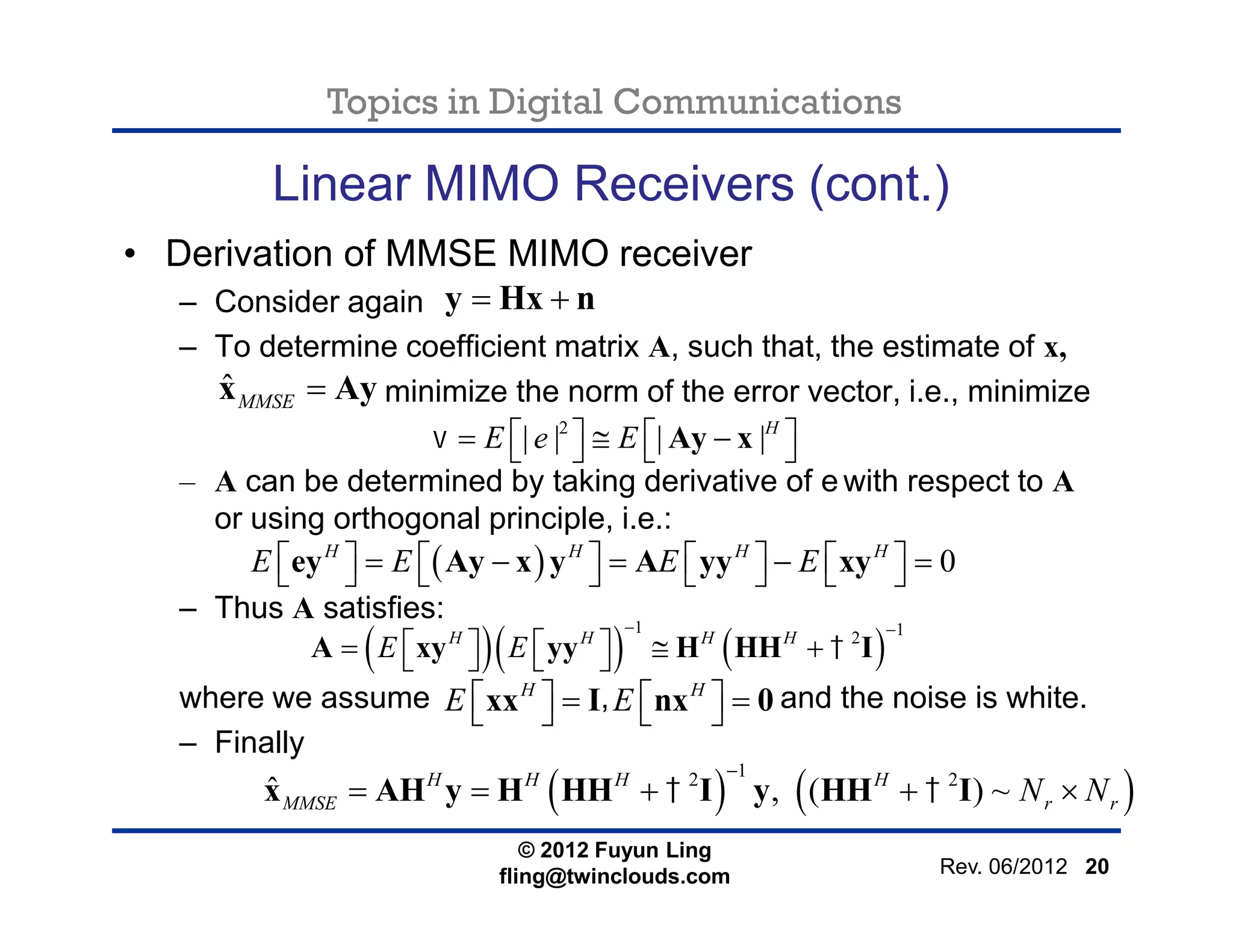 Mimo tutorial by-fuyun_ling | PDF