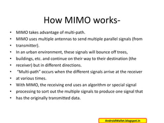 Mimo wireless system | PPT