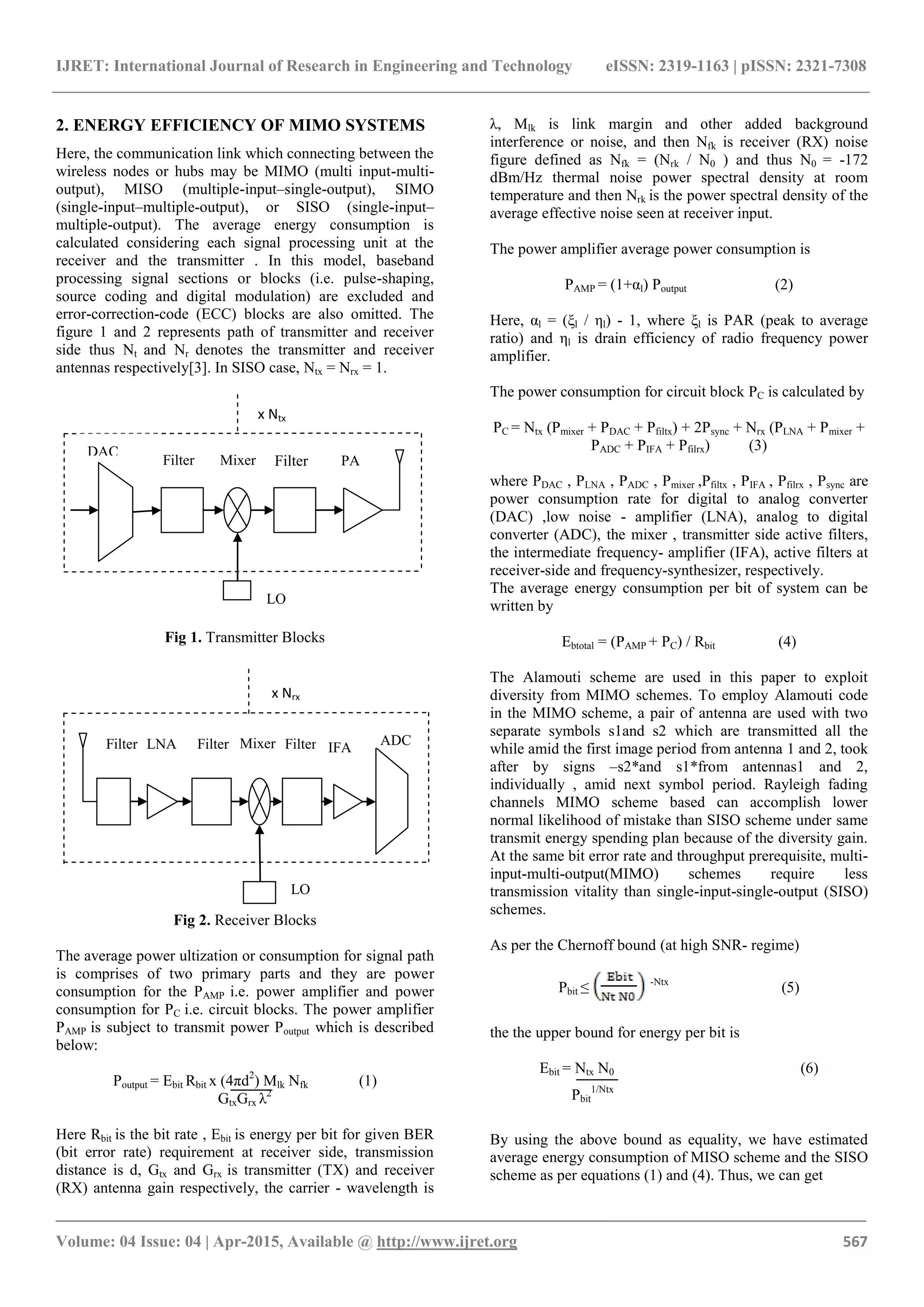 Mimo and cooperative mimo comparison in energy constrained wireless sensor networks | PDF
