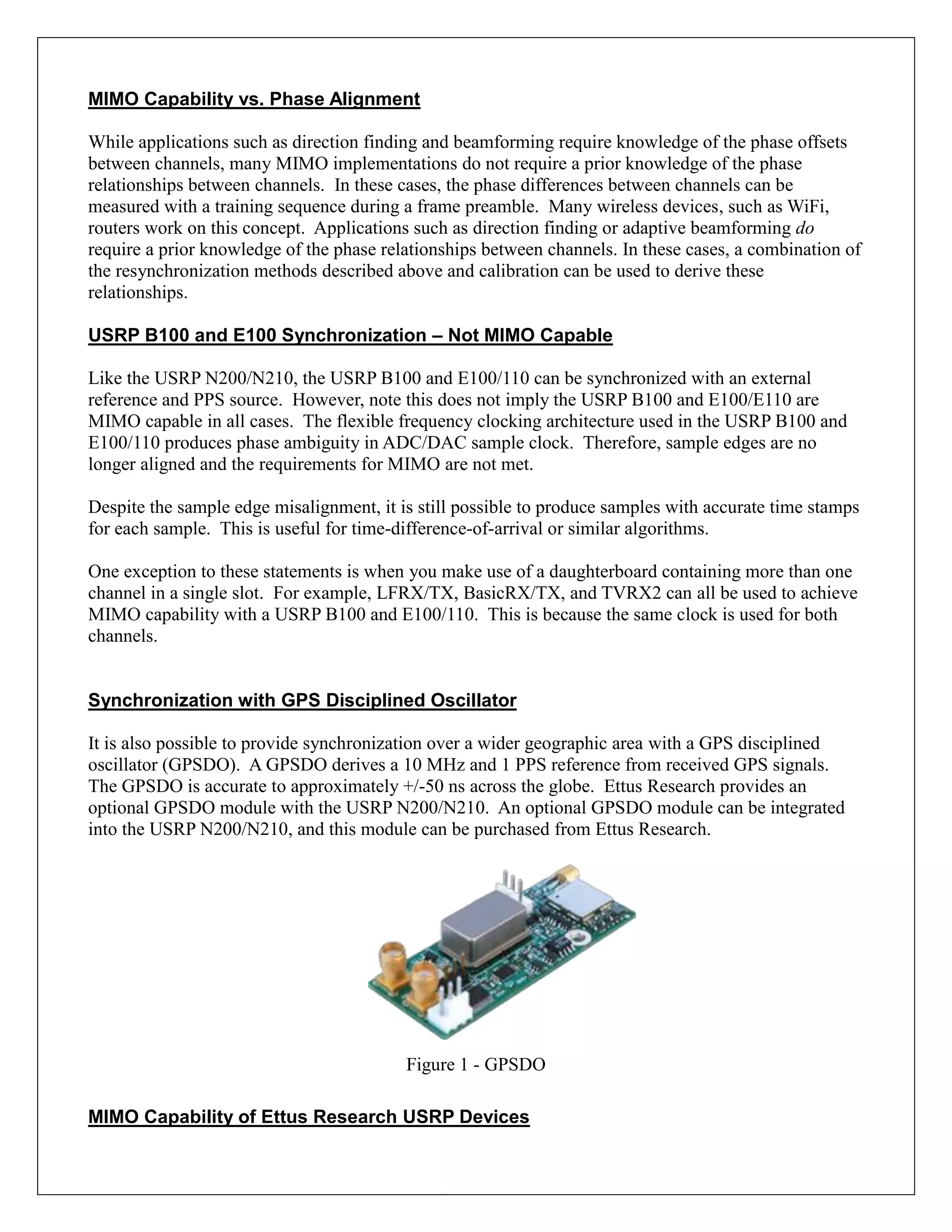 Mimo and sync_with_usrp | PDF