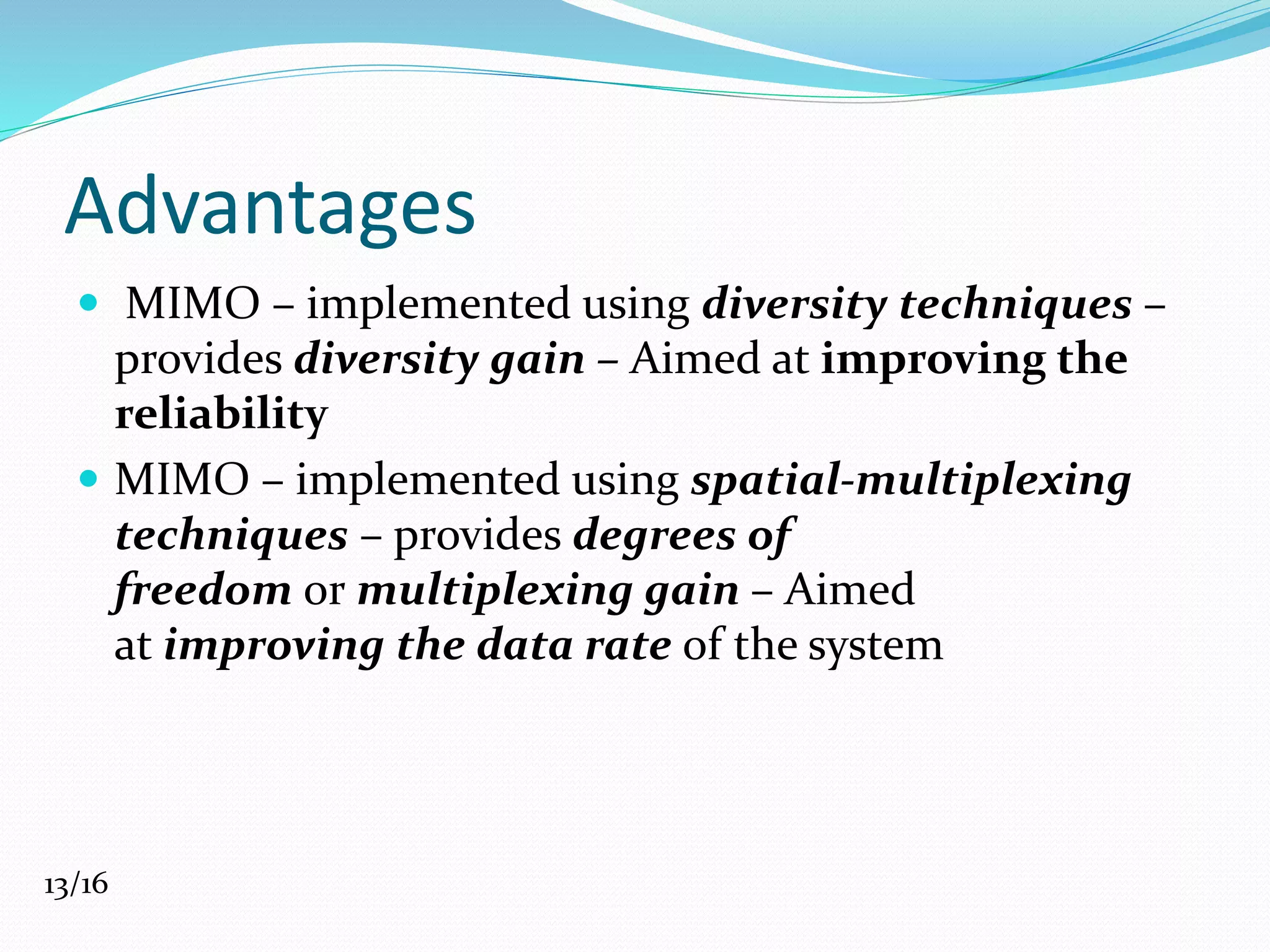 Mimo communication System | PPTX