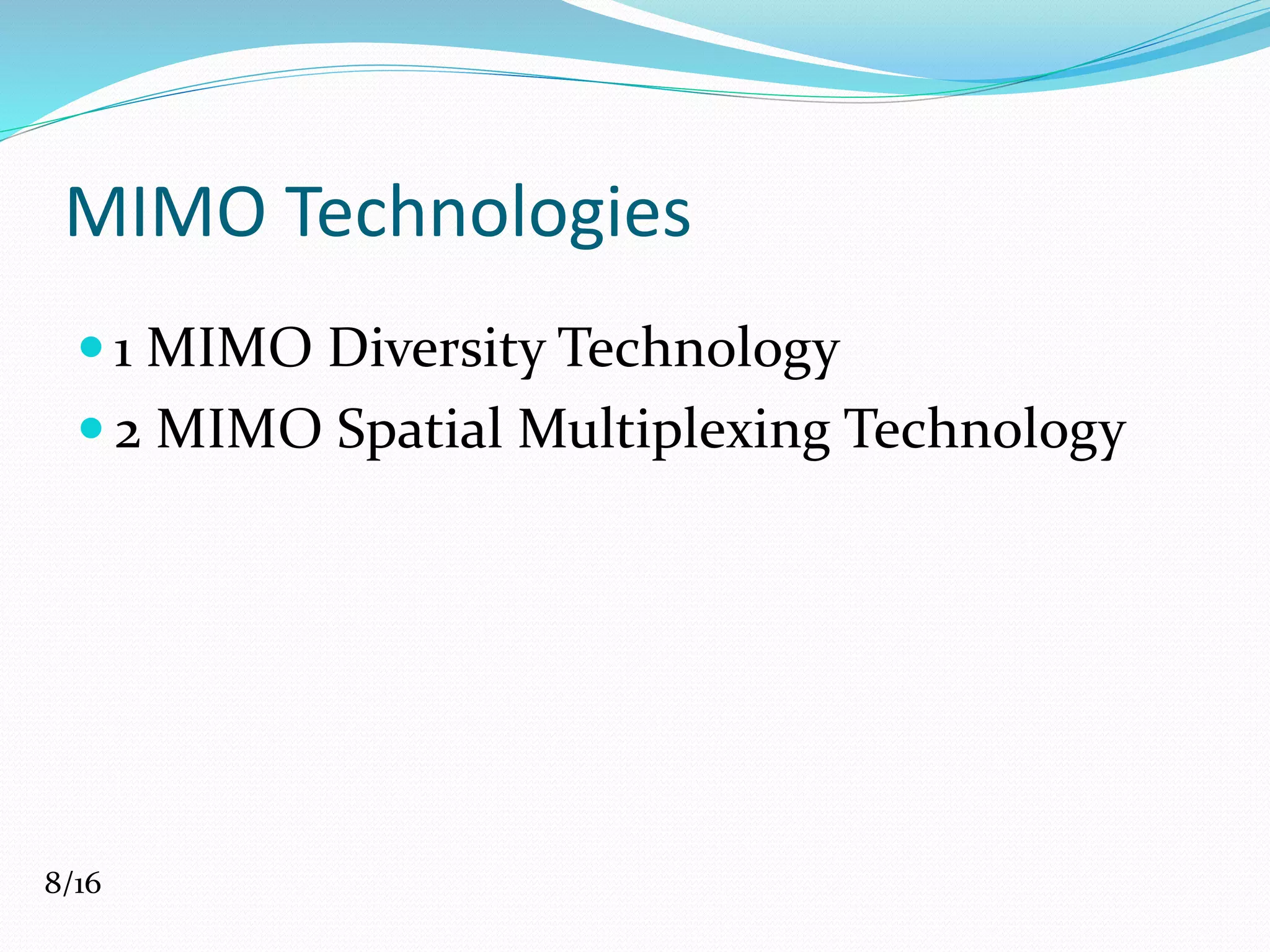 Mimo communication System | PPTX