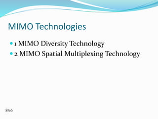 Mimo communication System | PPTX