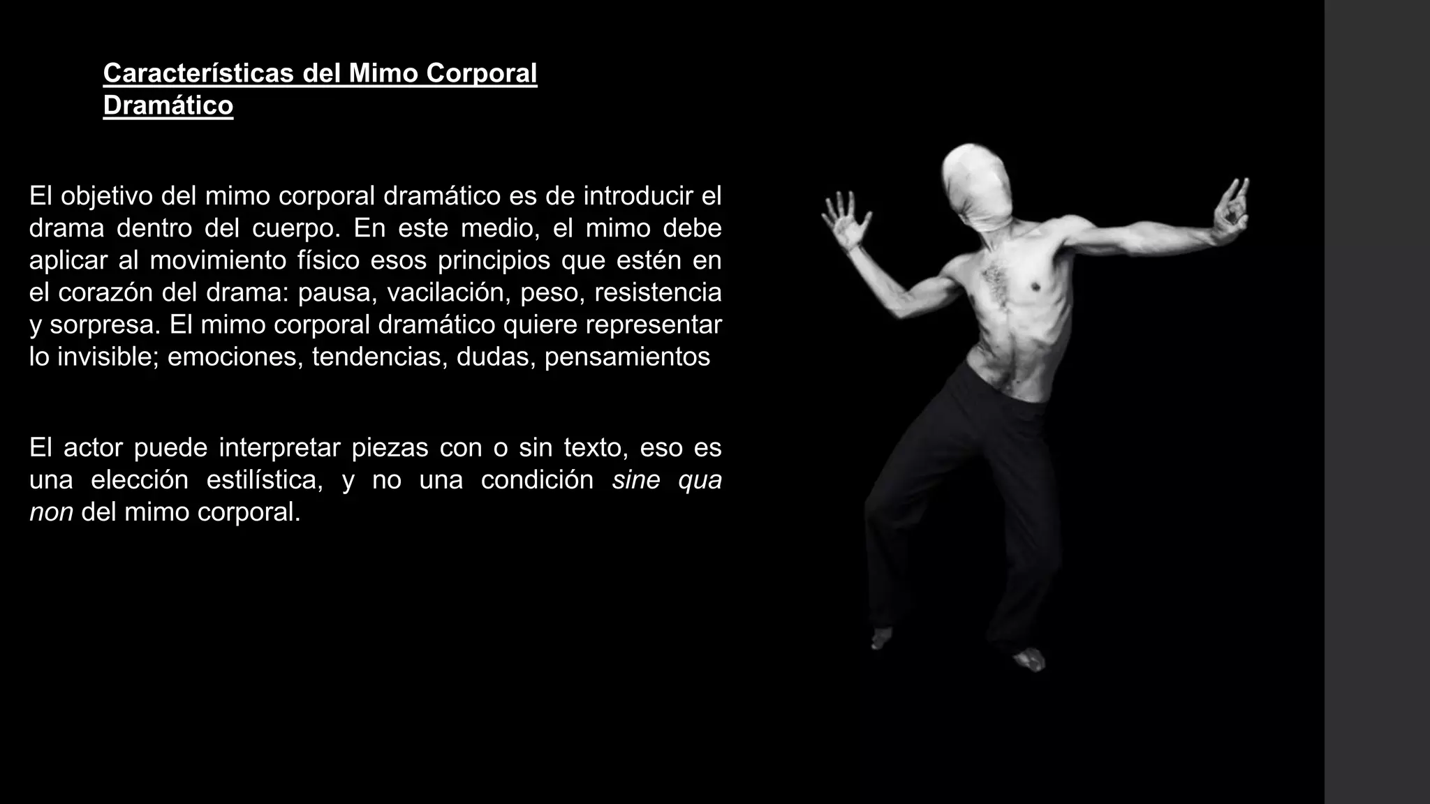 Mimo corporal dramático | PPTX