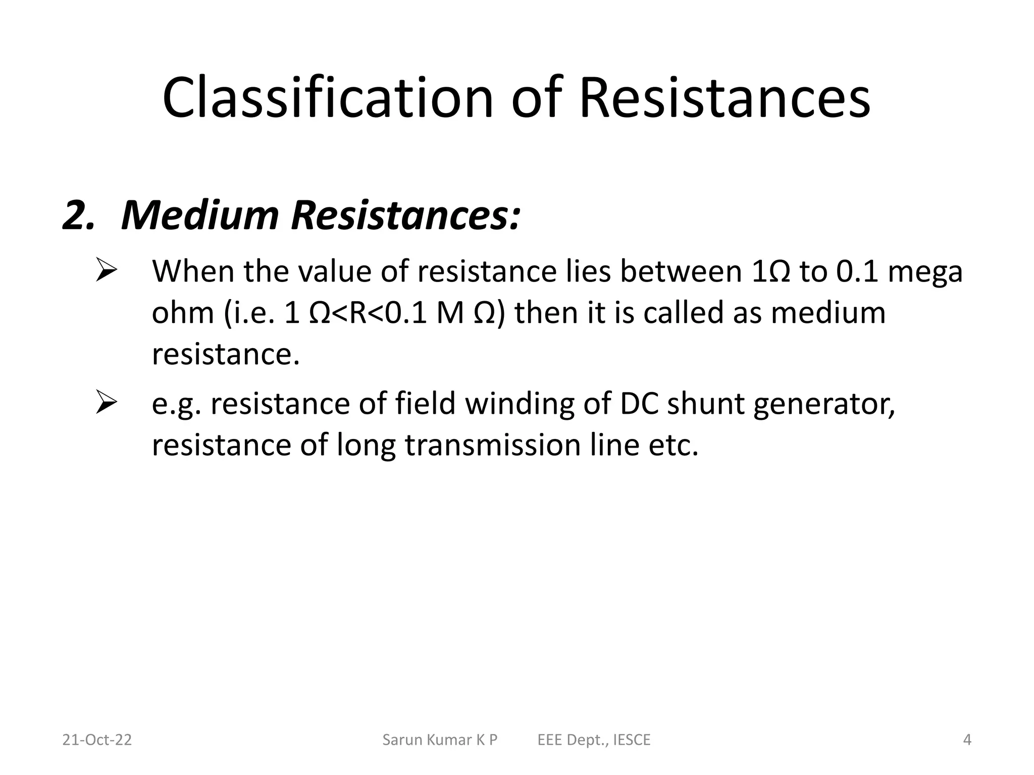 MEASUREMENT OF RESISTANCE | PDF