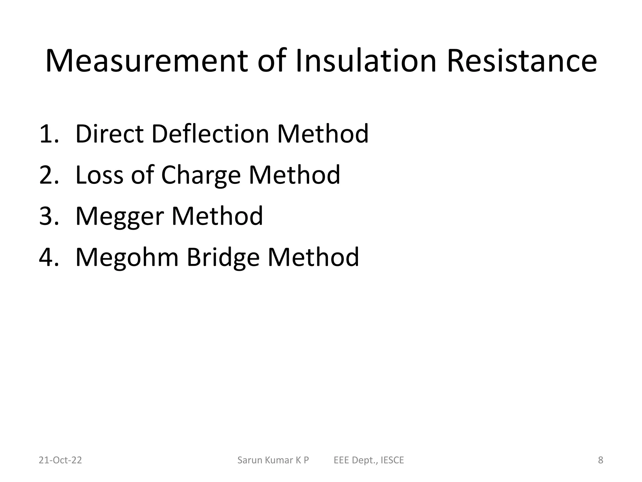 MEASUREMENT OF RESISTANCE | PDF