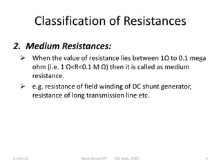 MEASUREMENT OF RESISTANCE | PDF