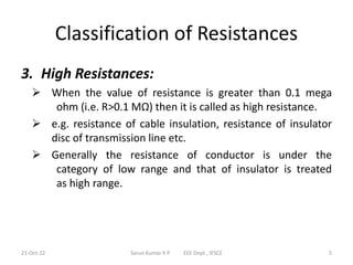 MEASUREMENT OF RESISTANCE | PDF