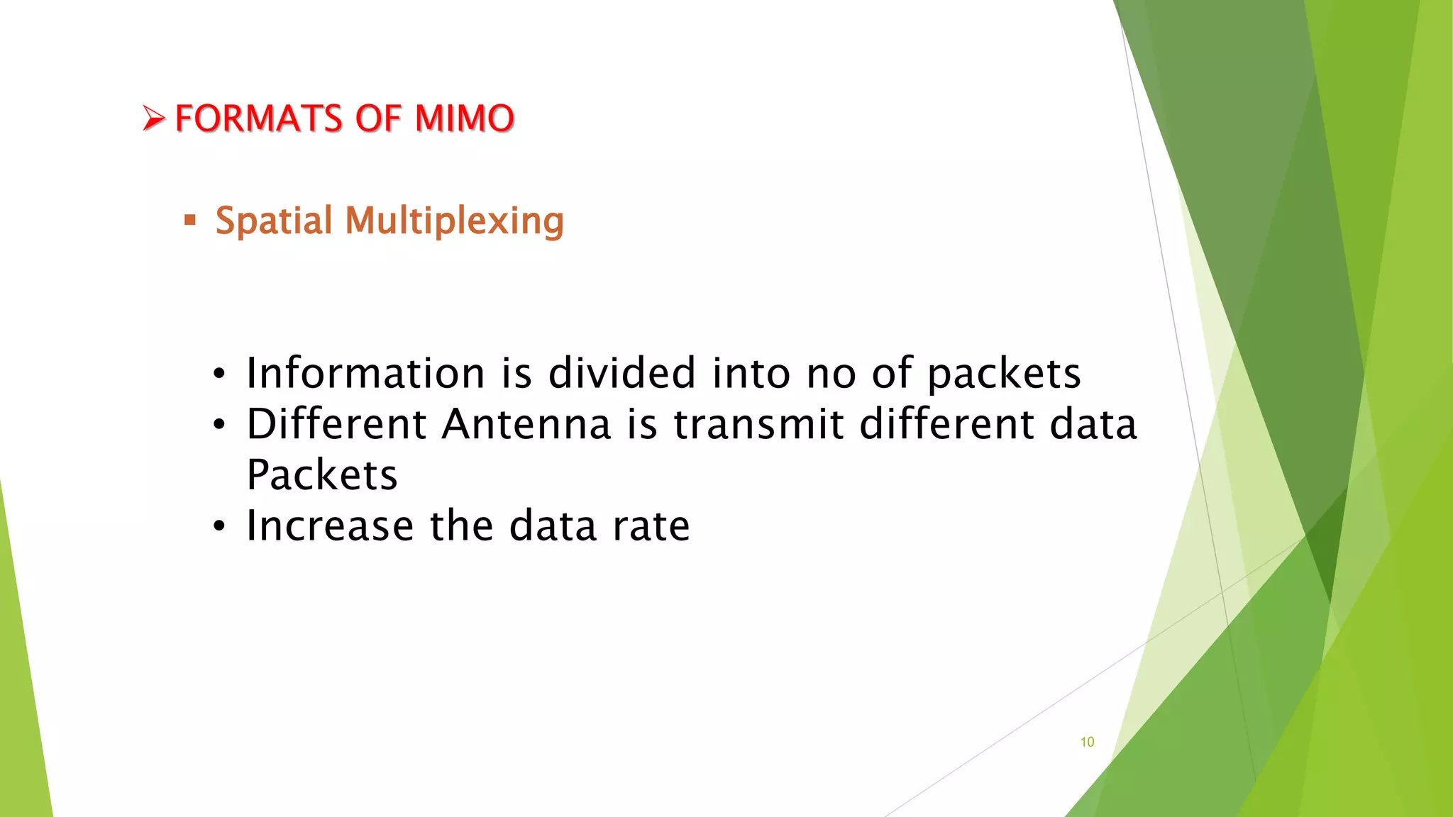 MIMO Antenna and Technology installation | PPT