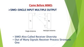 MIMO Antenna and Technology installation | PPT