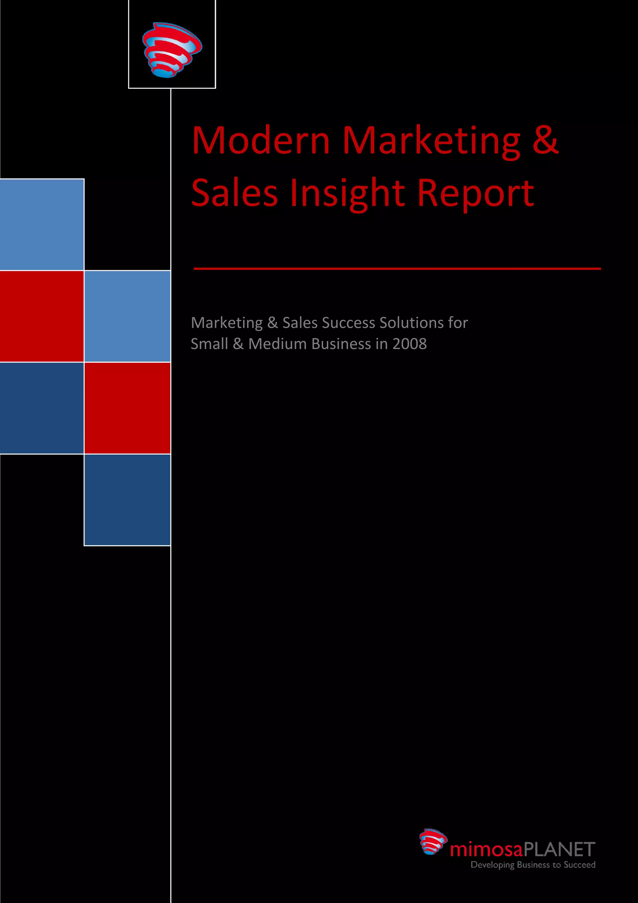 Modern Marketing & Sales Insight Report | PDF