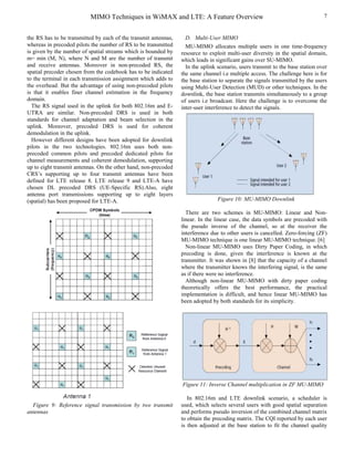 Report :- MIMO features In WiMAX and LTE: An Overview | PDF