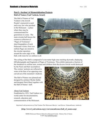 MIMS-H2D Names and Memorials | PDF