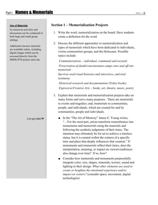 MIMS-H2D Names and Memorials | PDF