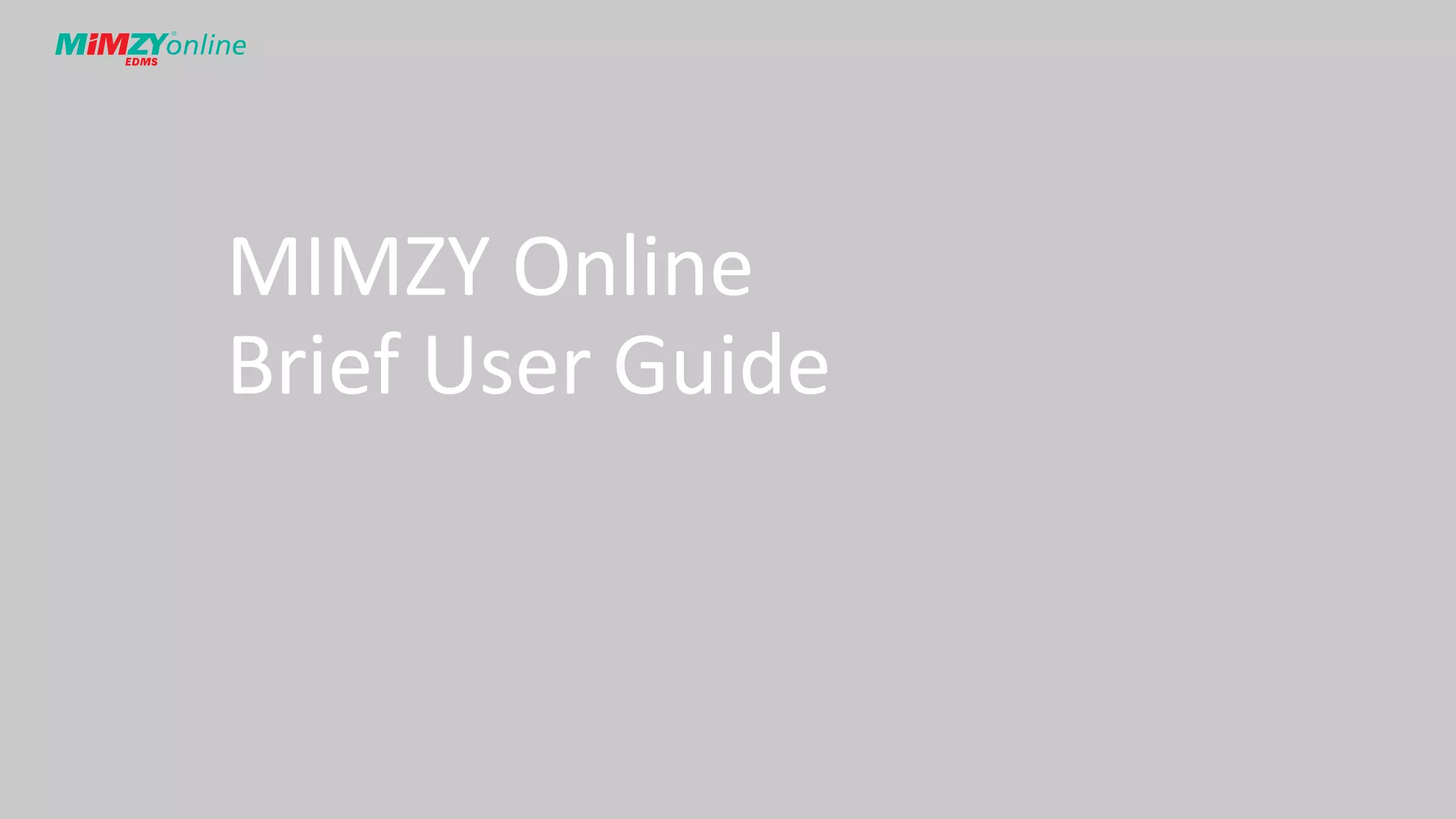 Mimzy online brief tutorial_210510 | PDF