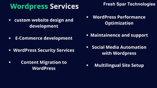 Fresh Spar Technologies - Min Brochure | PPT