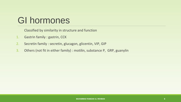 GIT Hormones | PPT