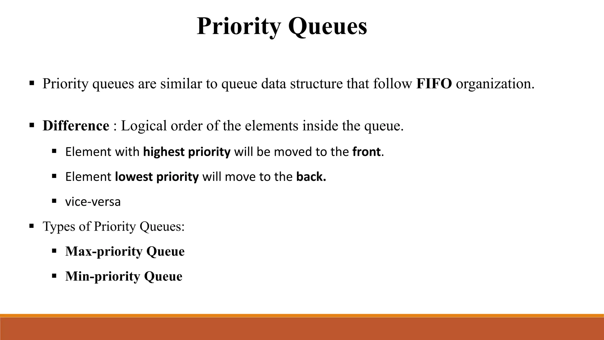 Min priority queue | PPT