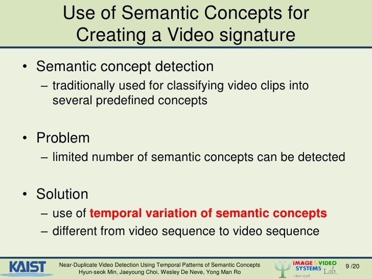 Near Duplicate Video Detection Using Temporal Patterns Of Semantic Co…