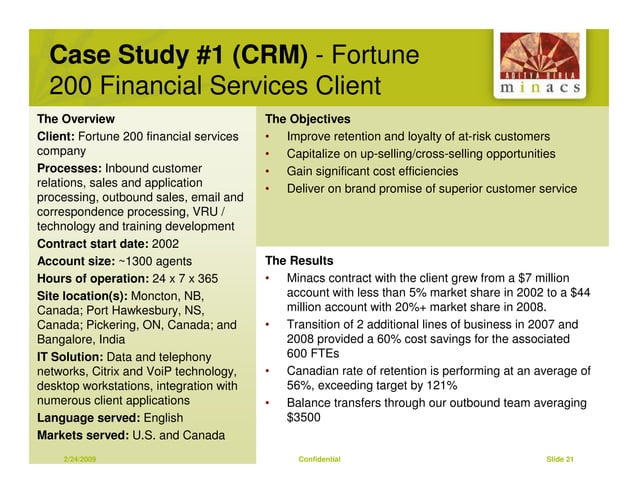 Minacs Corporate Presentation