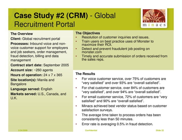 Minacs Corporate Presentation