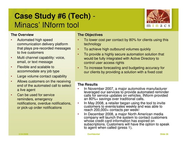 Minacs Corporate Presentation