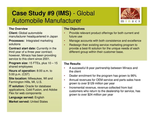 Minacs Corporate Presentation