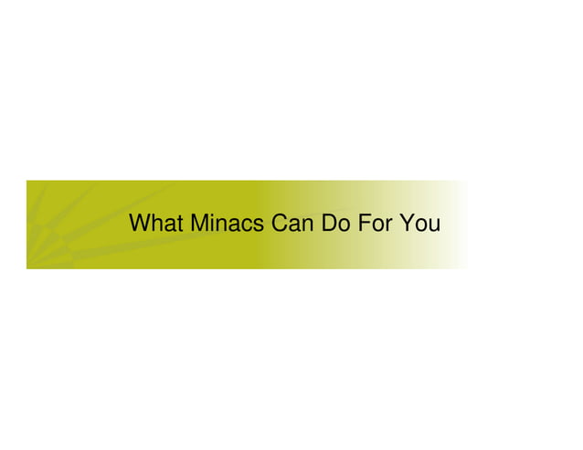 Minacs Corporate Presentation