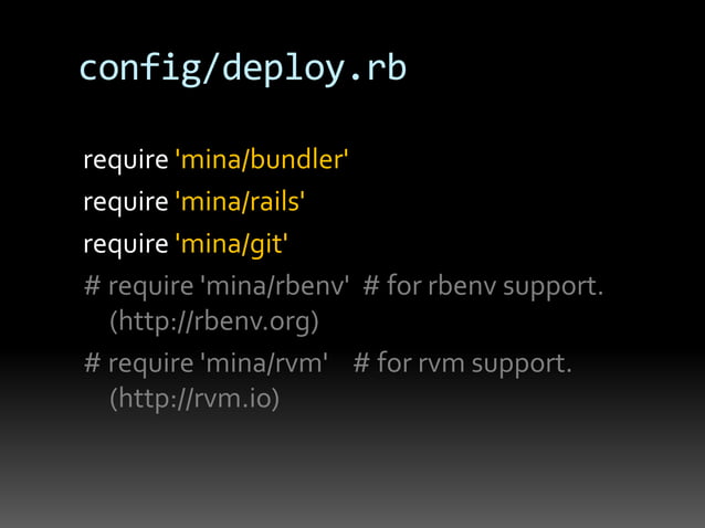 Mina deployment | PPT