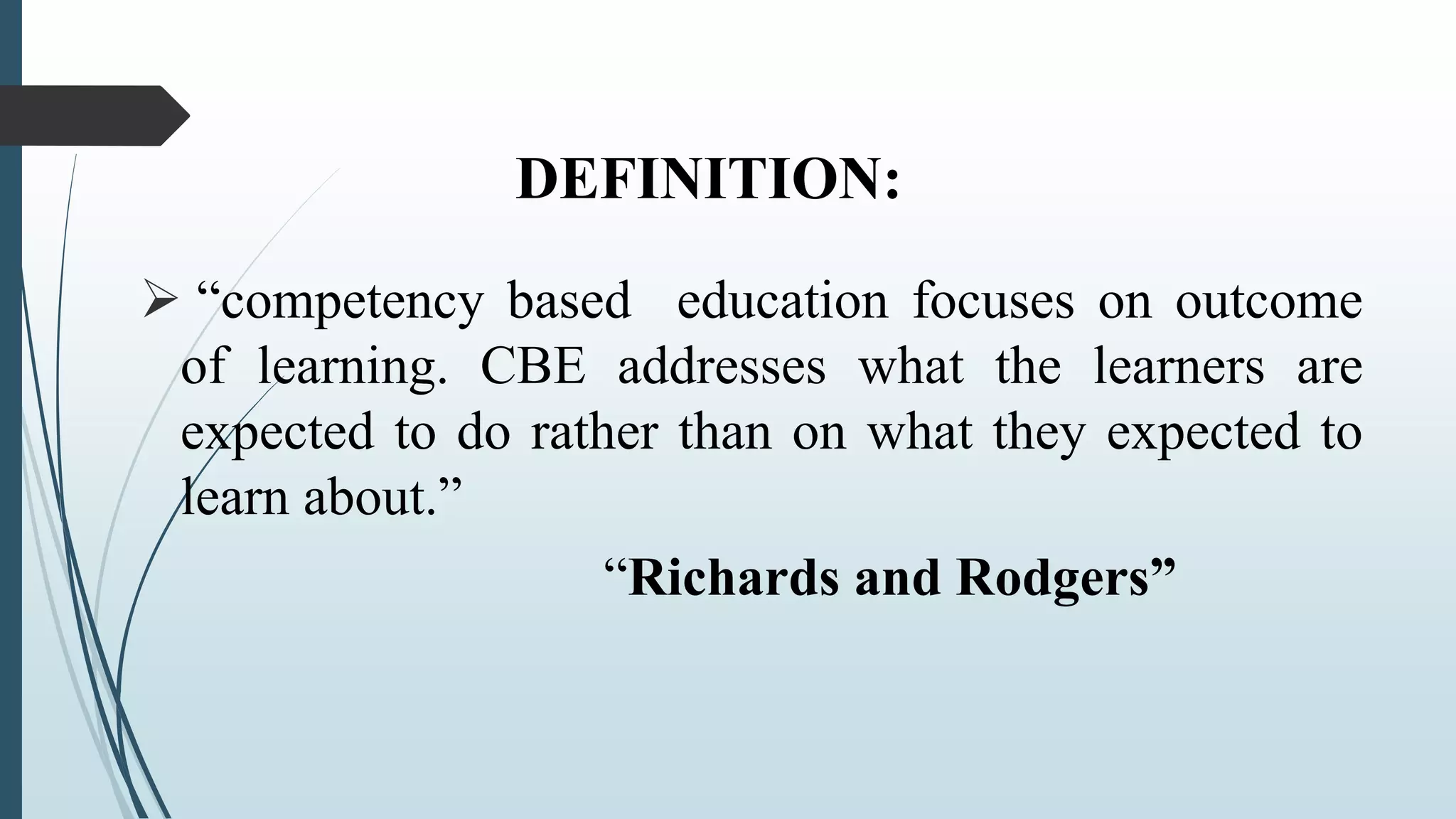 Competency Based Education & Objective based education | PPTX