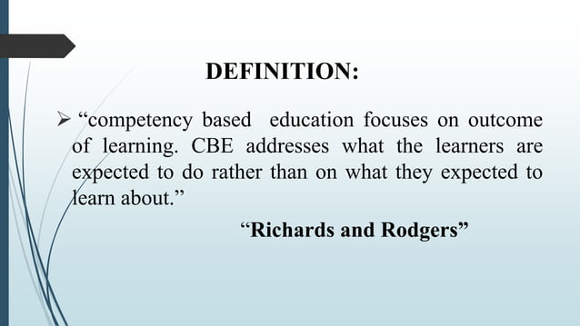 Competency Based Education & Objective based education | PPTX