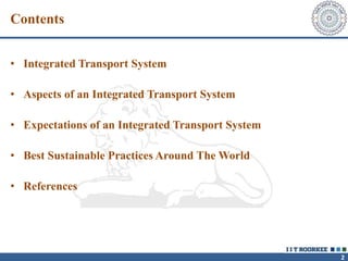 Future of Integrated Transport Systems: Best Sustainable Practices ...