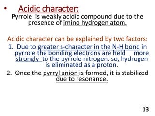 Chemistry of pyrrole | PPTX