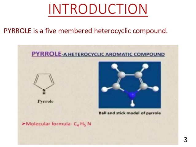 Chemistry of pyrrole